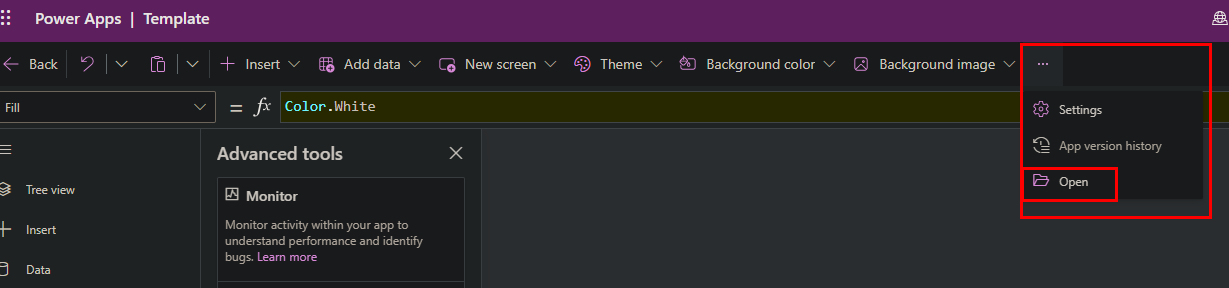 How to import a ".msapps" canvas apps file into a project