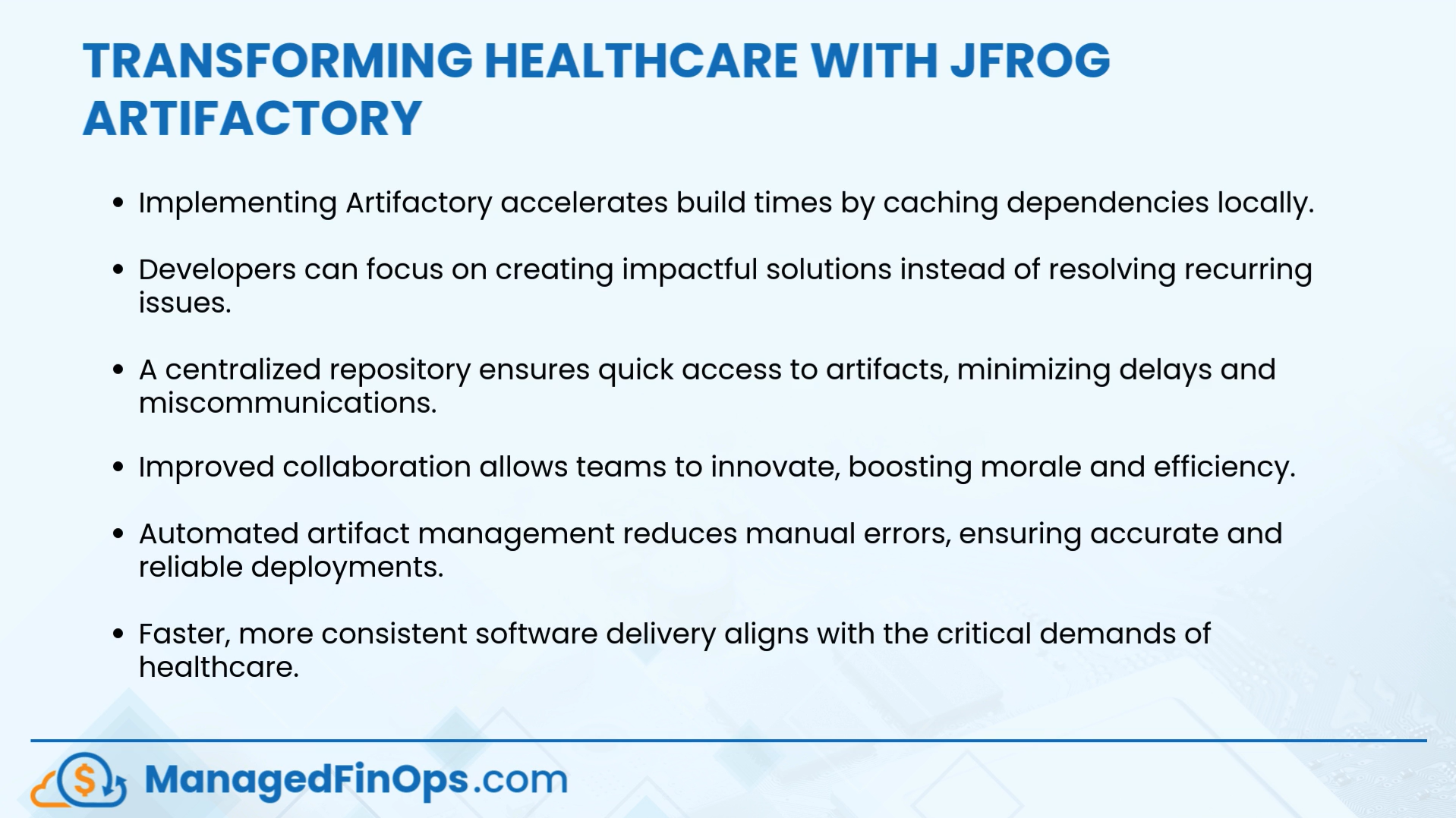 How To Get Started With JFrog Artifactory In Healthcare