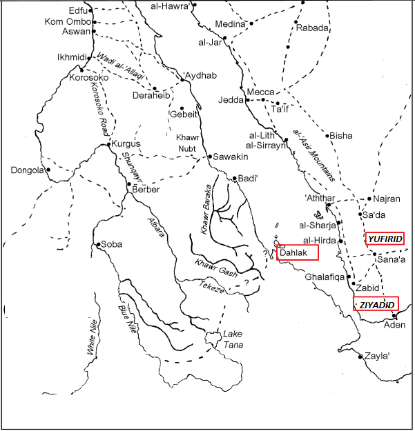 The Dahlak islands and the African dynasty of Yemen