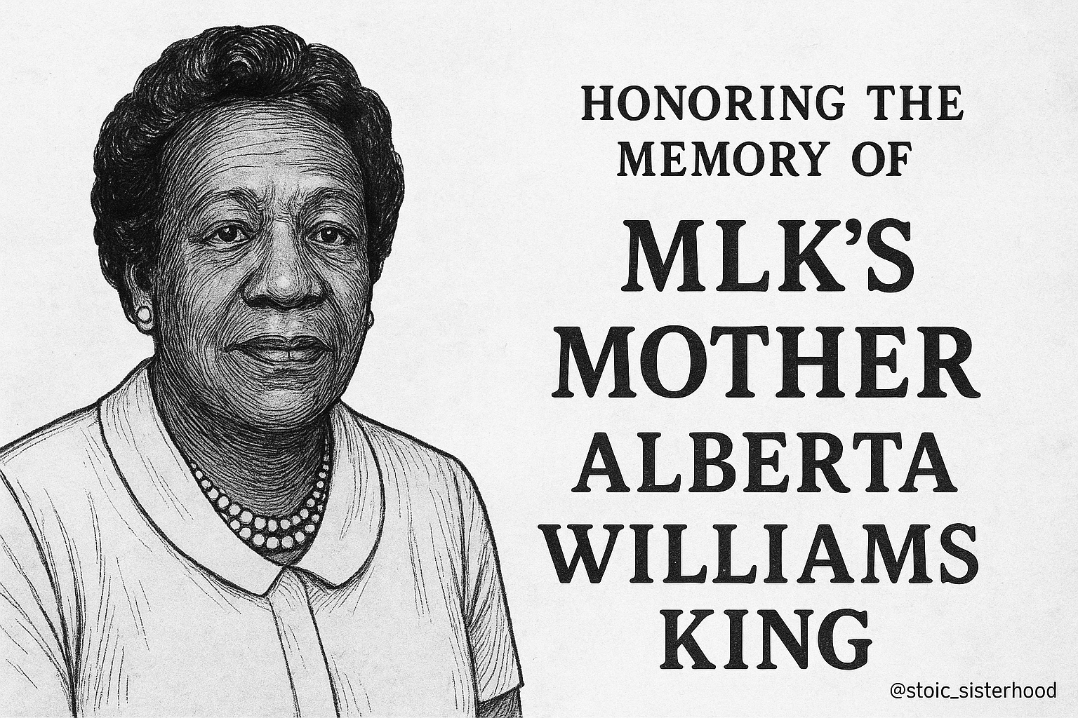 🕊️ The Hymn That Was Silenced: Remembering MLK's Mother Alberta ...