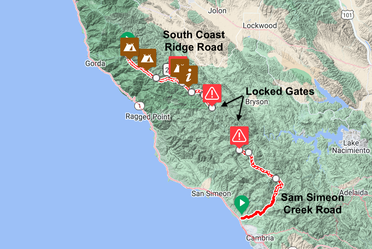5 Bikepacking Routes in Big Sur, California - by Dan