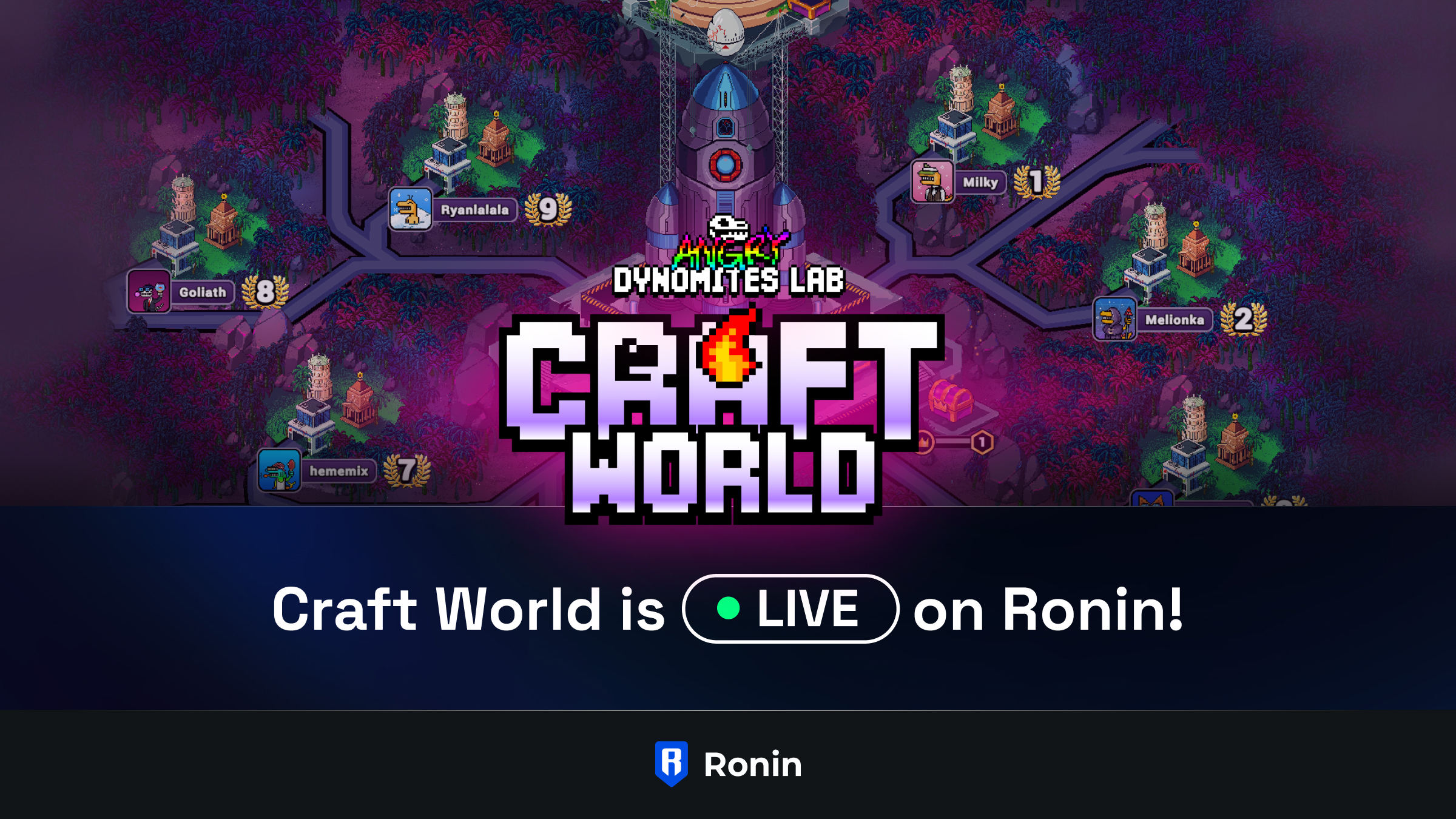 Craft World is LIVE on Ronin mainnet! - Ronin’s Newsletter