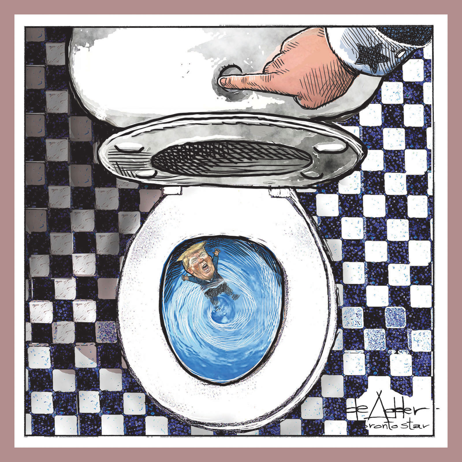 THE deEP STATE : The political artwork of Michael de Adder | Substack