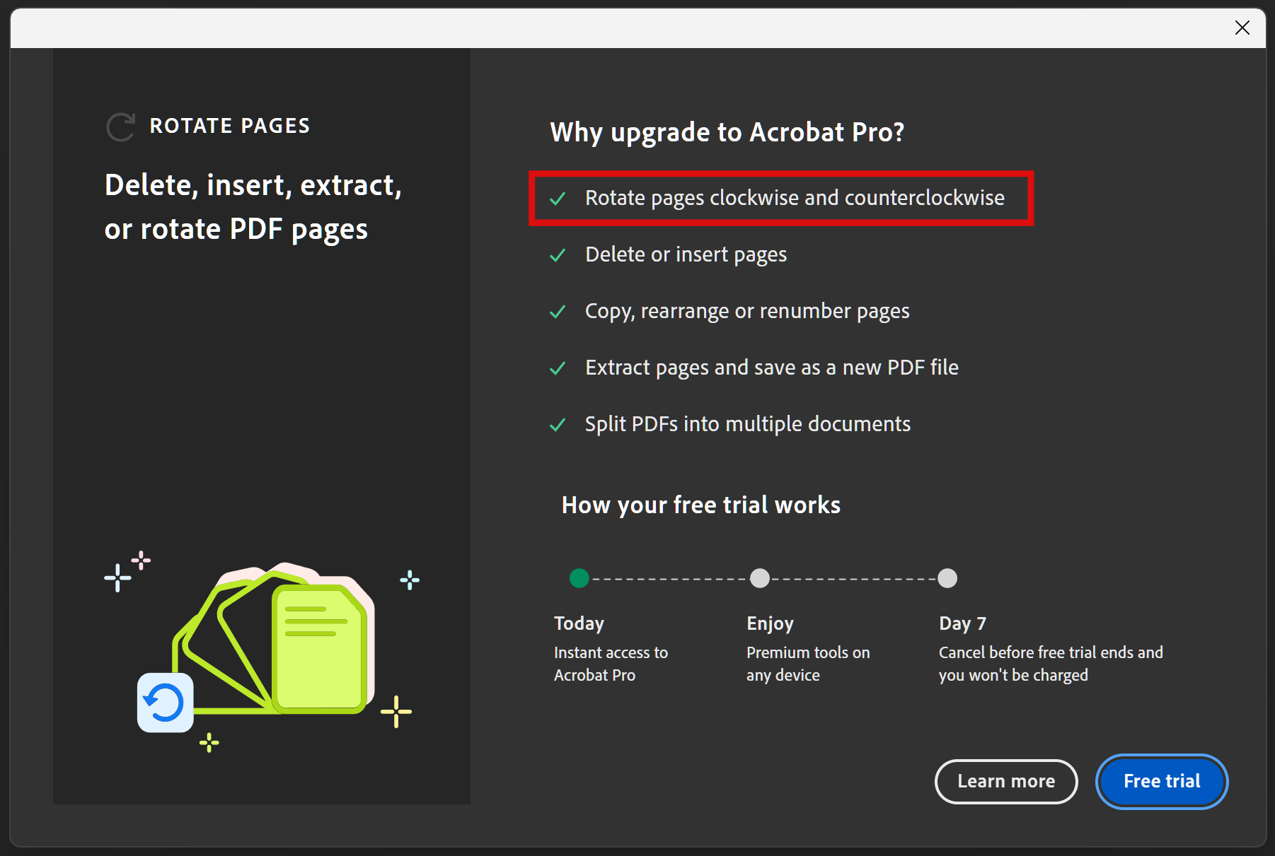 The Pain of Rotating Something in Adobe Acrobat