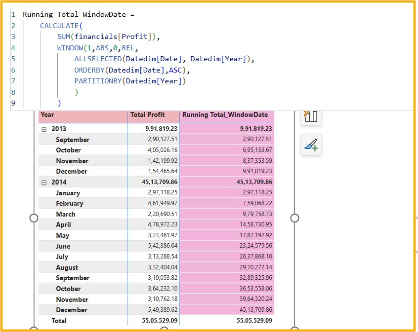 DAX Is Easy: Running Totals Scenarios Using WINDOW Function