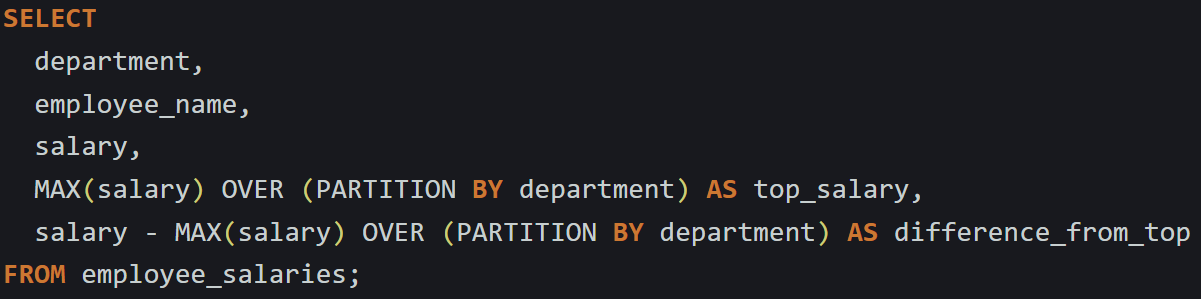 Comparing Rows with SQL Window Functions