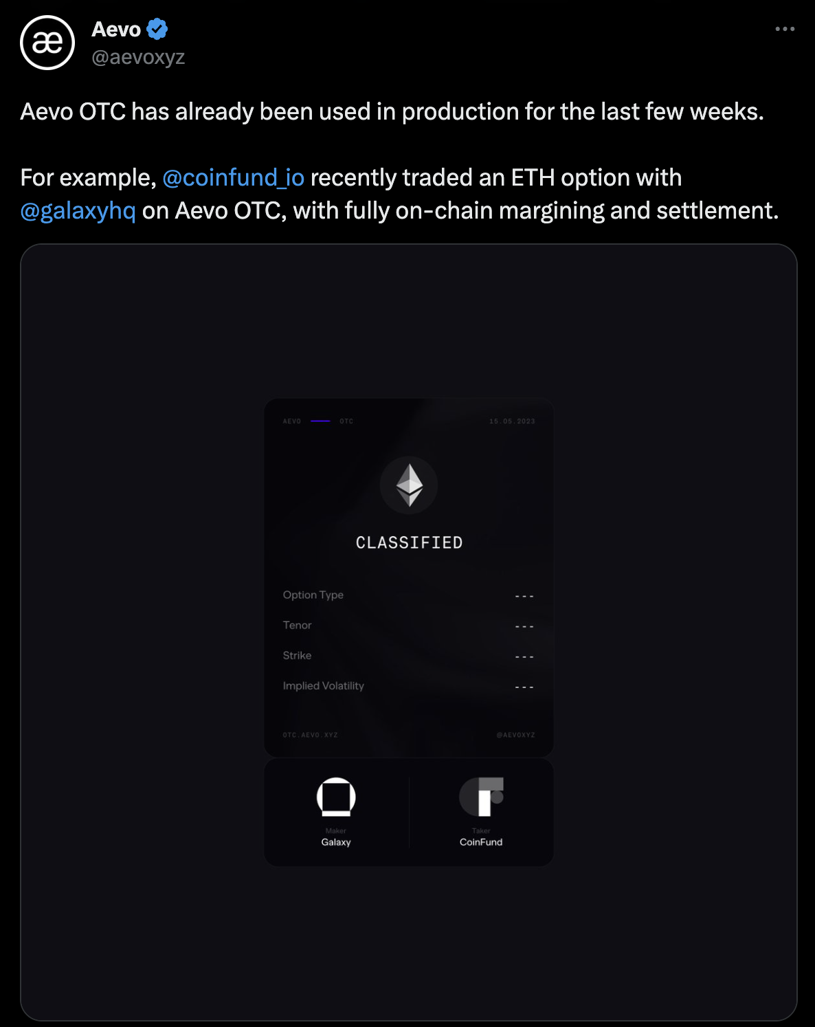 Aevo exchange is now Live on Mainnet and Open to the Public! 🚀