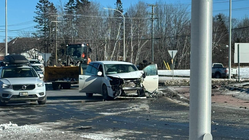 Two injured in morning crash - Fredericton Independent