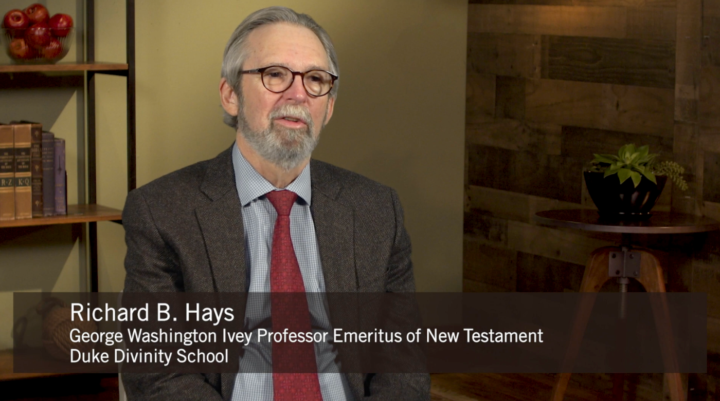 New Testament scholar Richard Hays now says God's cool with gay people