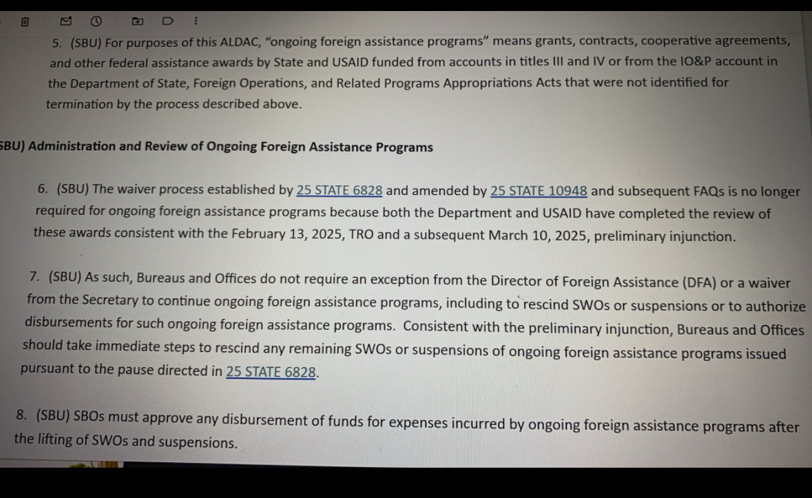 NEW: Updated Guidance for Ongoing State and/or USAID-Funded Foreign ...