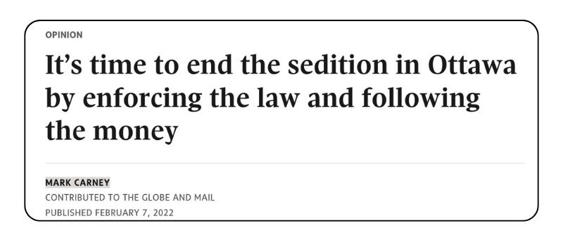 Mark Carney's Imaginary Sedition - by Donna Laframboise