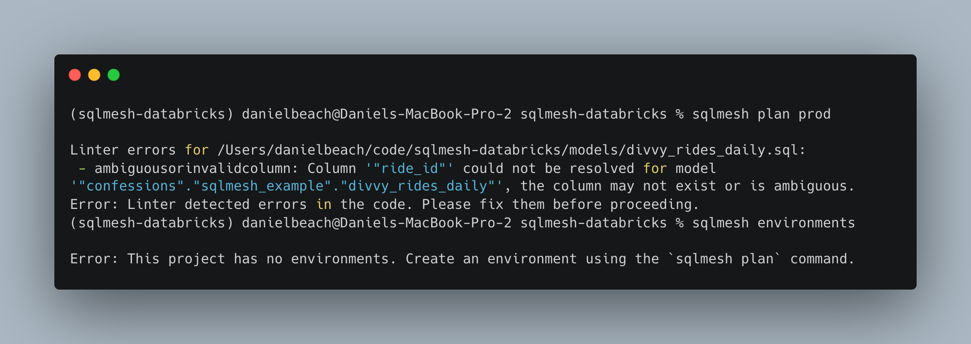 SQLMesh for dummies. - by Daniel Beach
