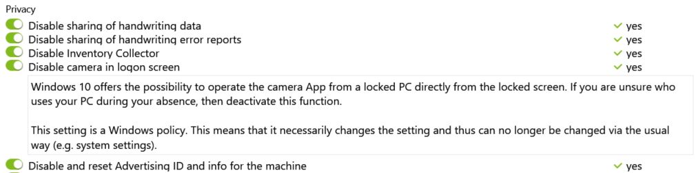 Massively improve privacy in Windows 10 and 11 with O&O ShutUp10++