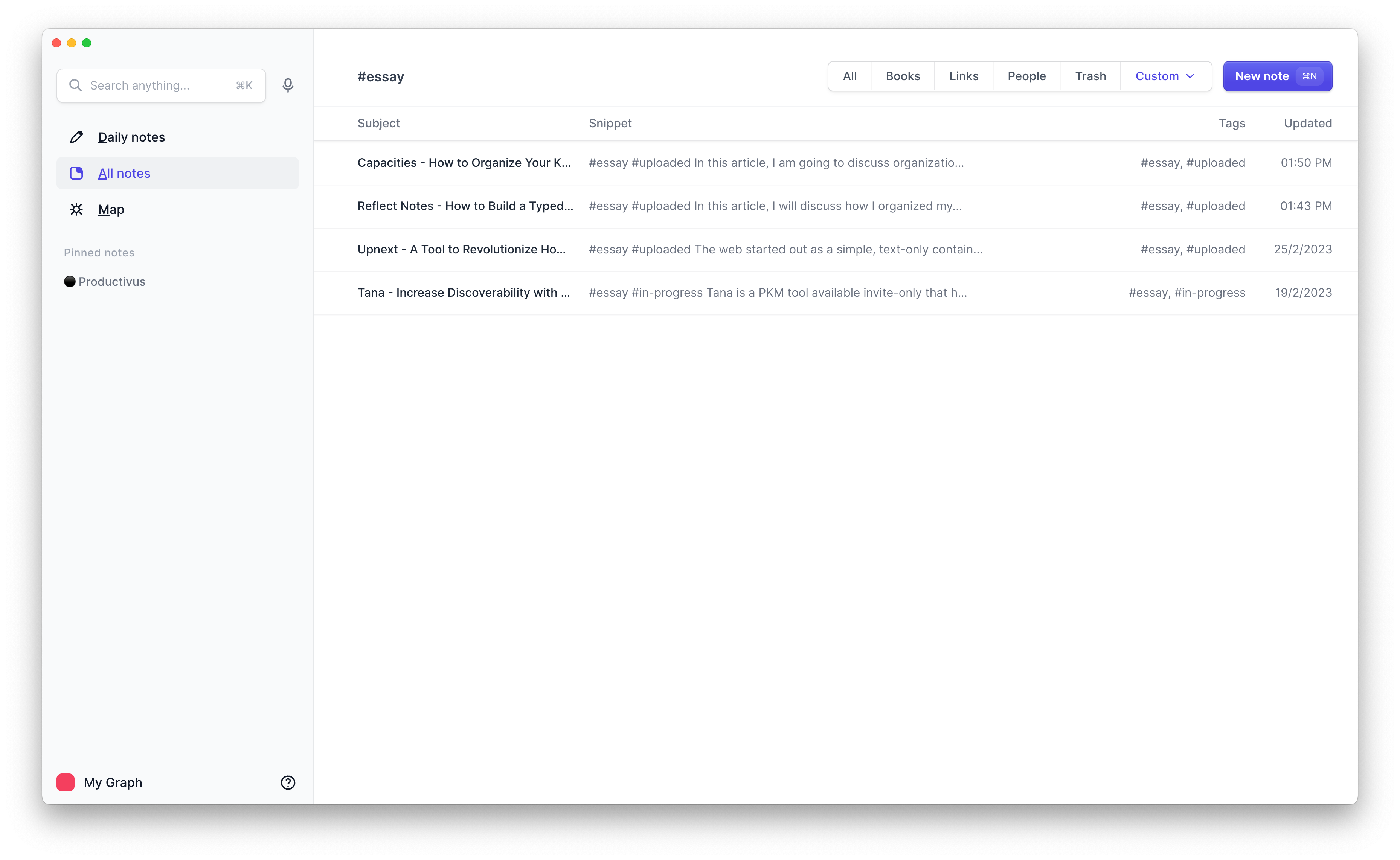 Reflect Notes - How to Build a Typed, Scalable Knowledge Base