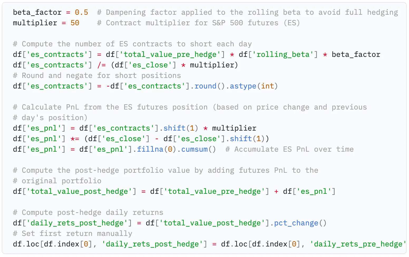 Beta hedging - by Quantitativo - Quant Trading Rules