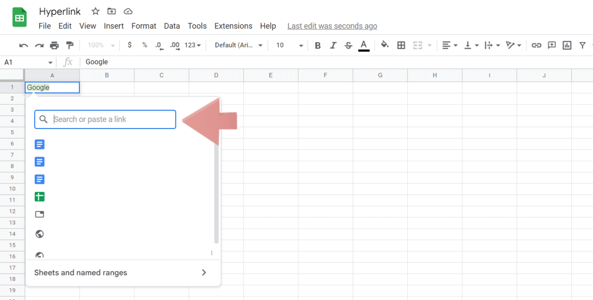 How to Insert a Google Sheets Hyperlink in 5 Seconds: