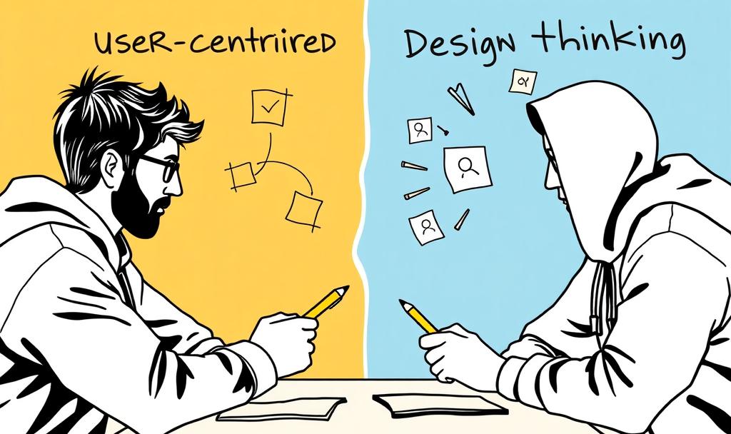 What's the difference between User-Centred Design and Design Thinking?