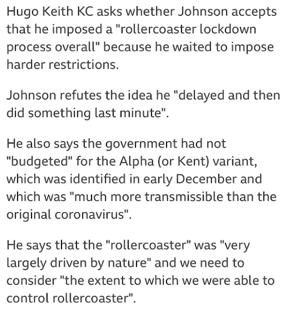 Boris Johnson Teaches William Farr to Hugo Keith