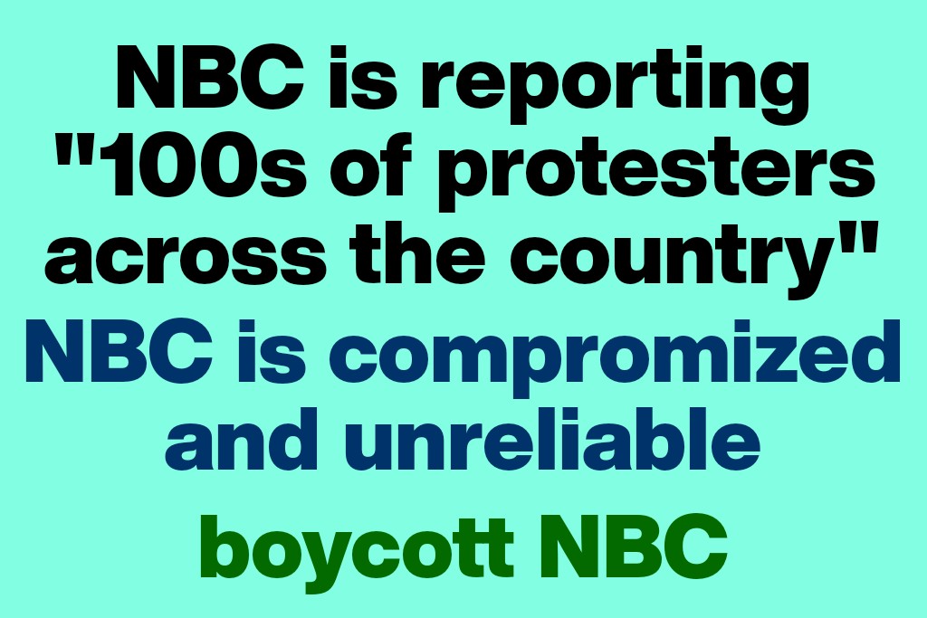 BlueSky (@oneangryduck): "It seems like NBC has given in to the ...
