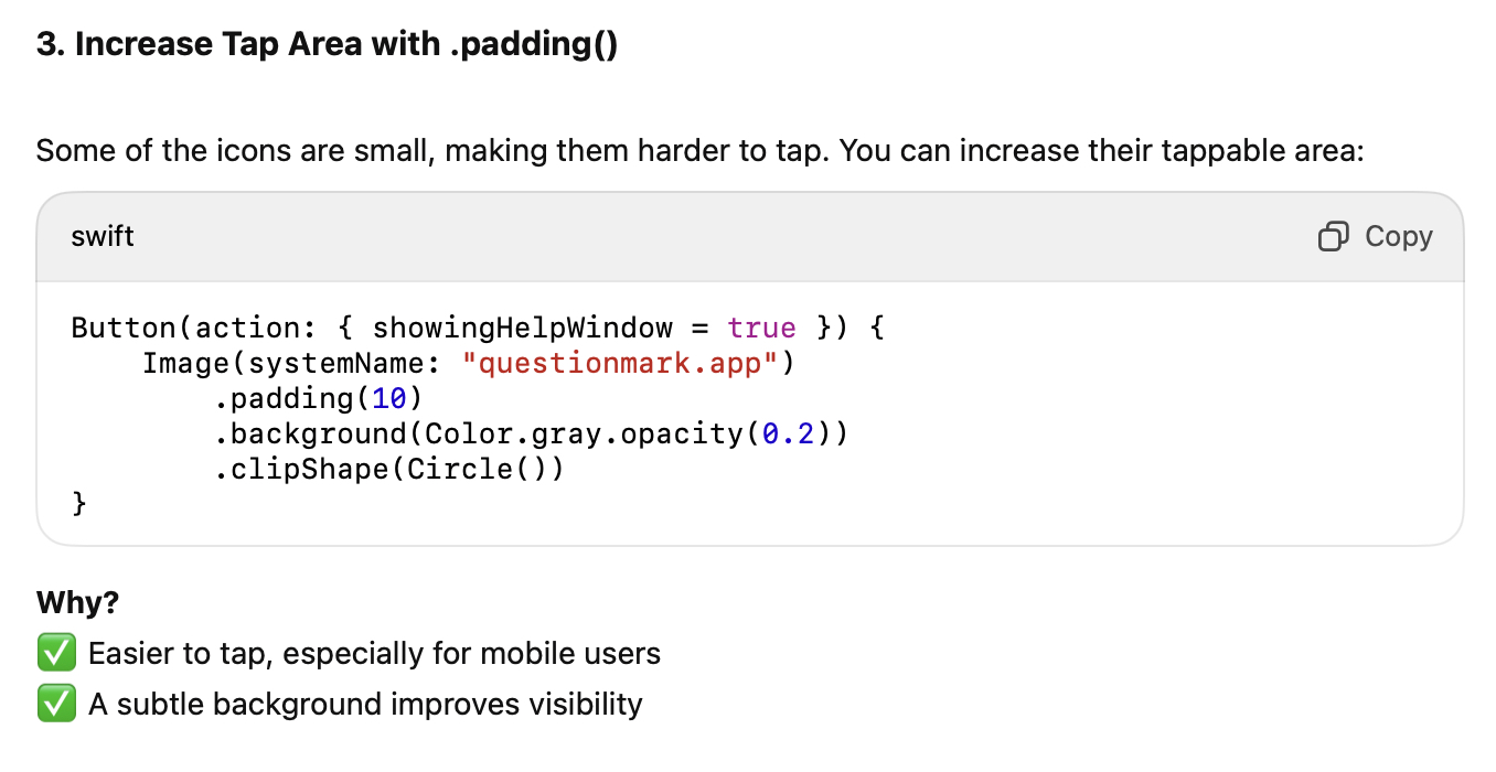 Using ChatGPT alongside Xcode