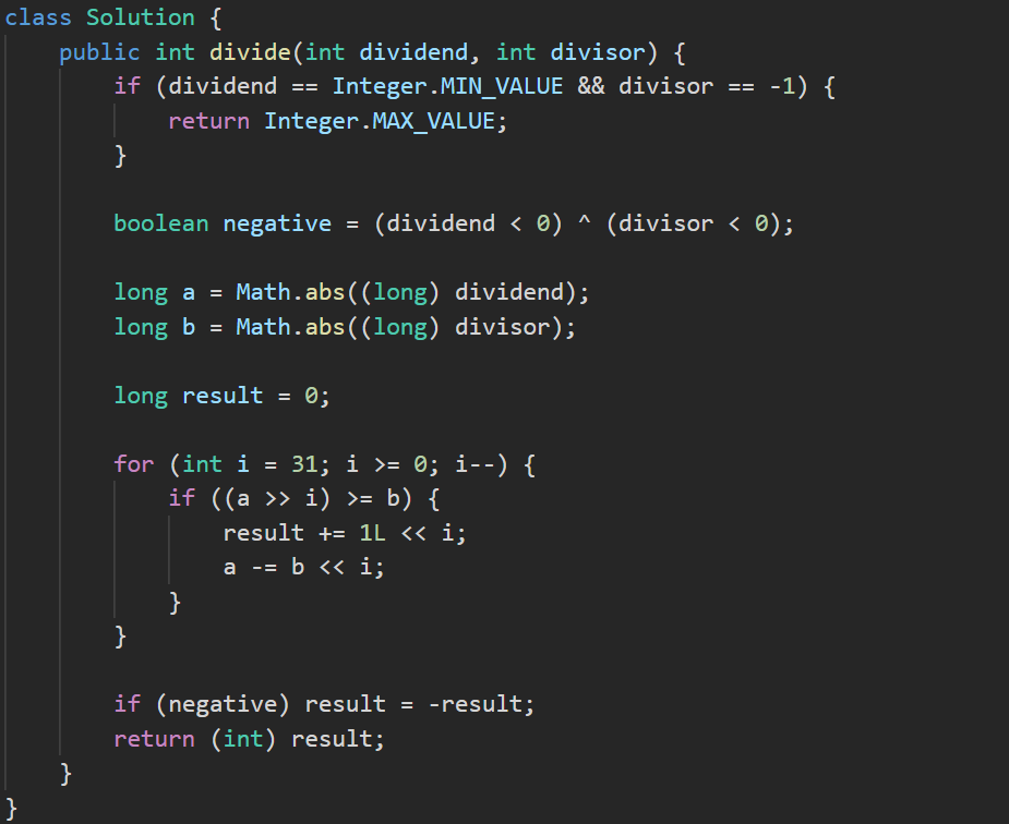 LeetCode #29: Divide Two Integers — Solved in Java