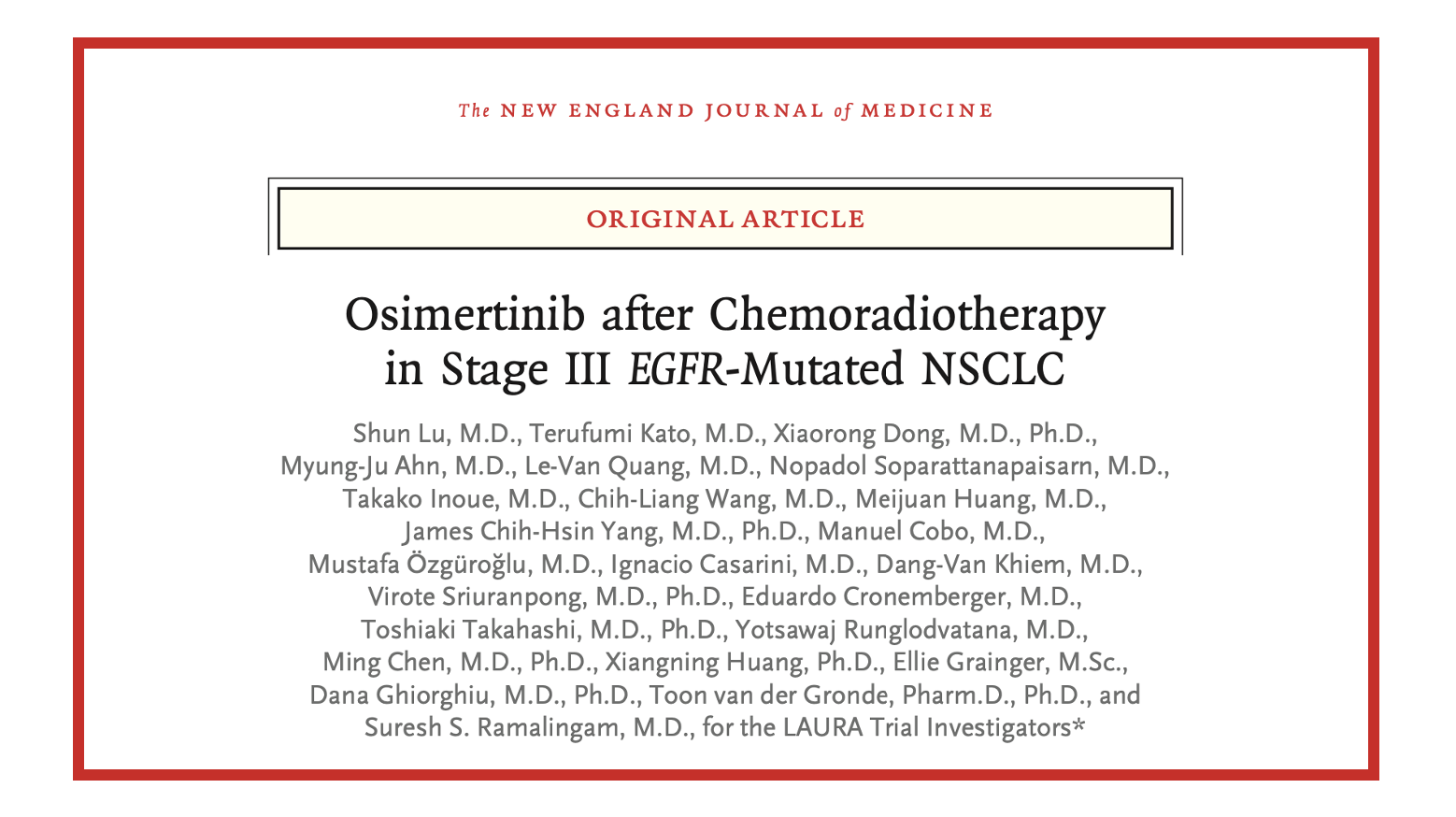 Should the LAURA trial change our practice, and how? A PRO-CON debate!