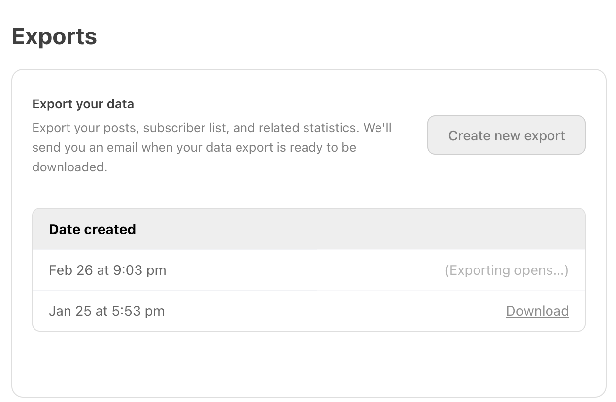 Substack: Exporting Your Data. - by Jayshree Gururaj