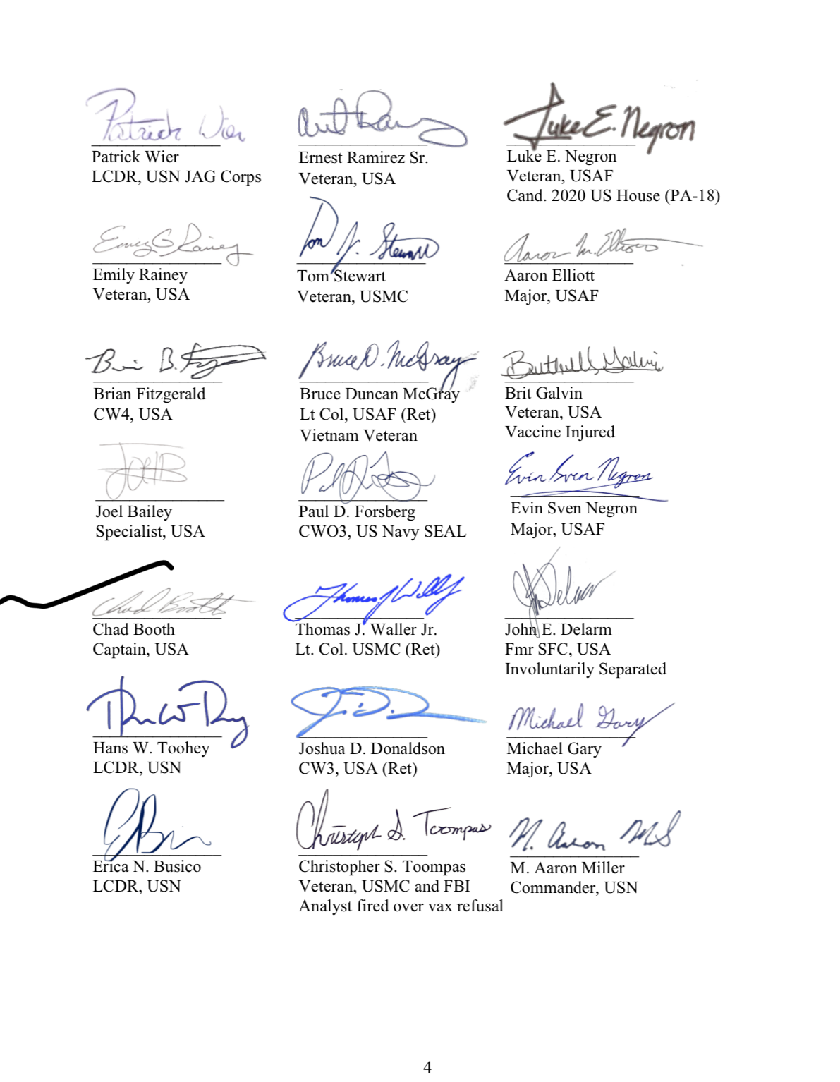 An Open Letter to the American People from Signatories of A Formal ...