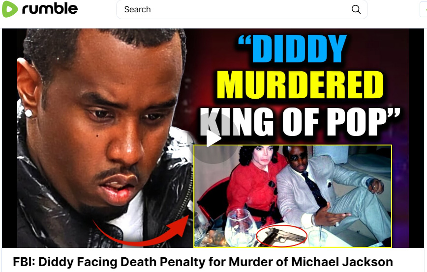 FBI: Diddy Facing Death Penalty for Murder of Michael Jackson