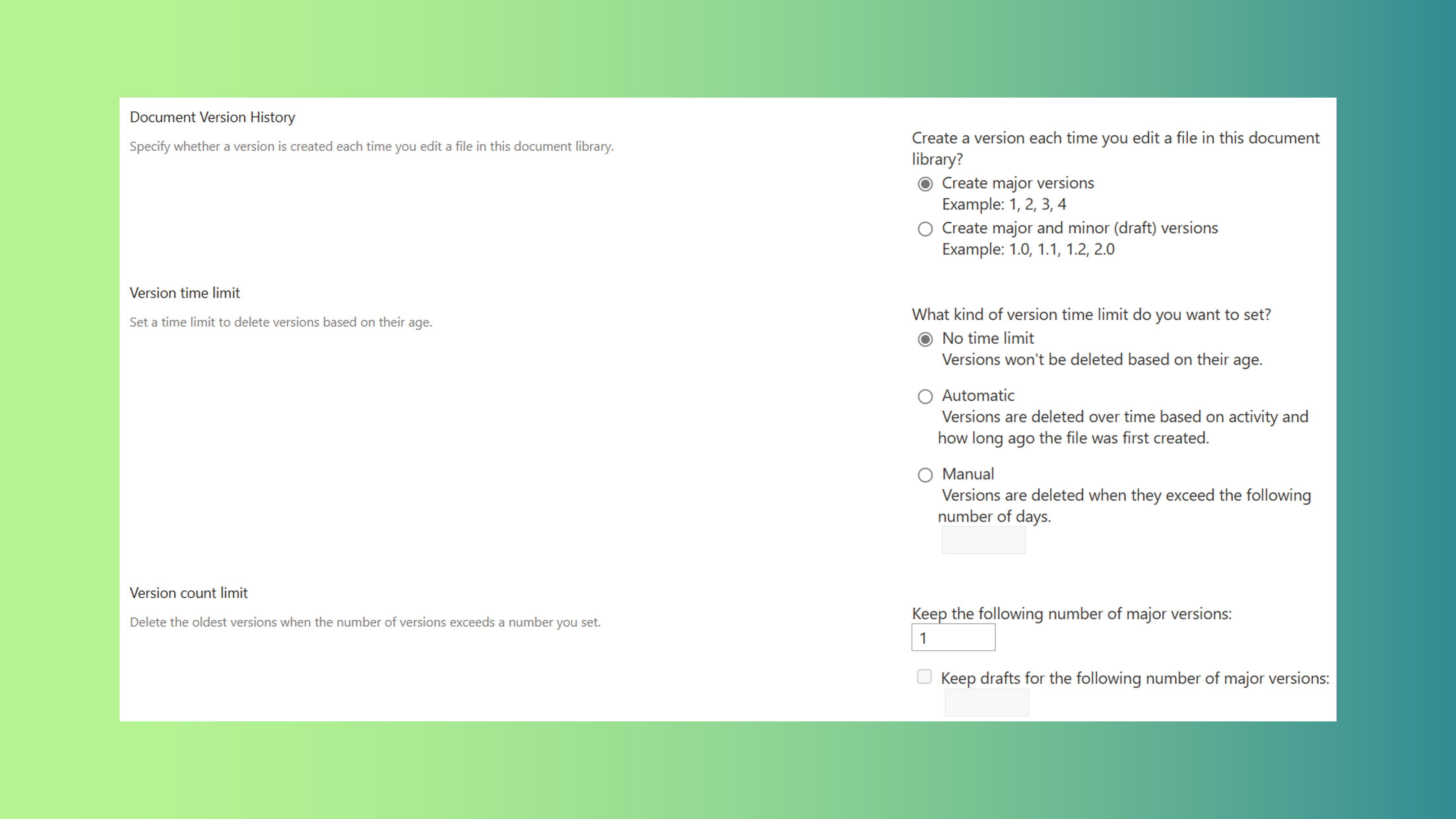 Mastering Document Versioning in SharePoint Online: A Guide for Administrators