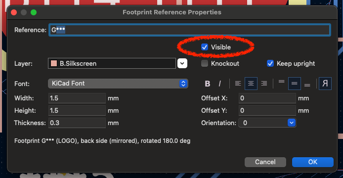 Custom KiCad Silk Screen - by Chris Greening - atomic14
