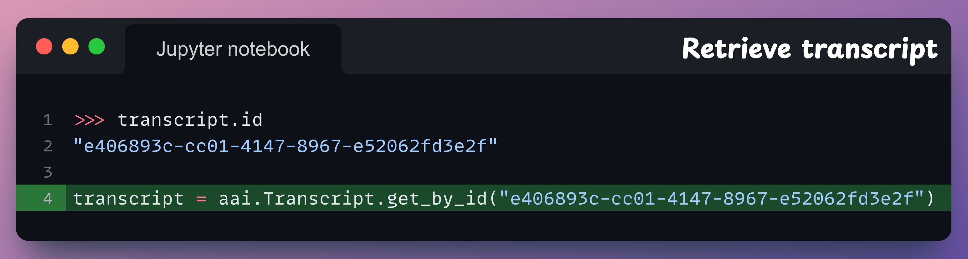 Automatic Speech Recognition with AssemblyAI