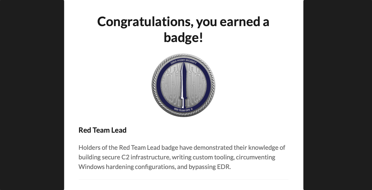 Certified Red Team Lead (CRTL) Review - infosecnoodle