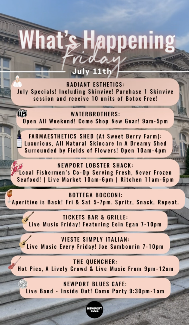 Here's What's Happening In and Around Newport Today