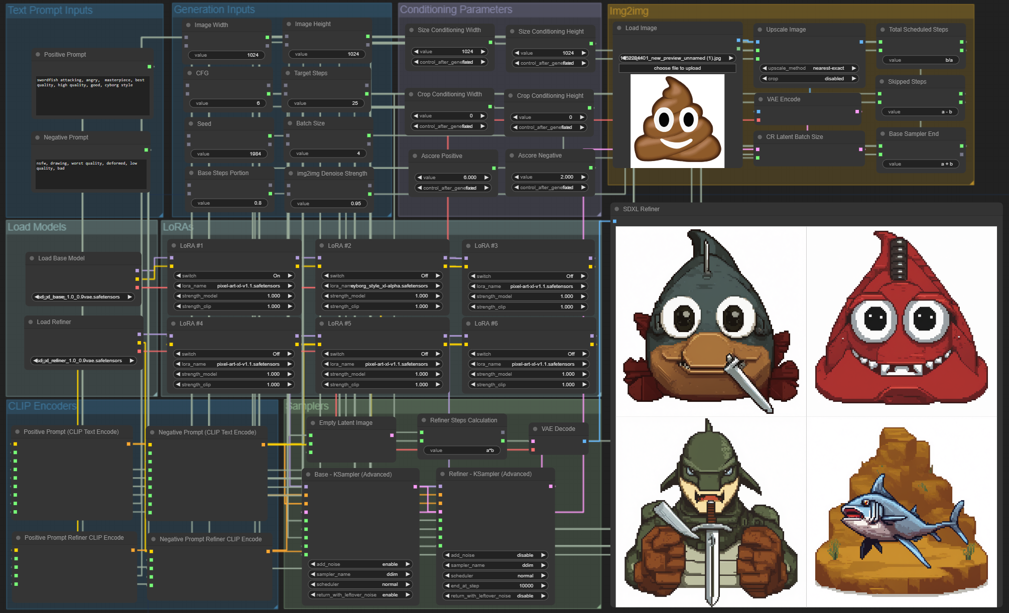 [Part 4] Advanced SDXL Workflows in Comfy - img2img, LoRAs, and controlnet