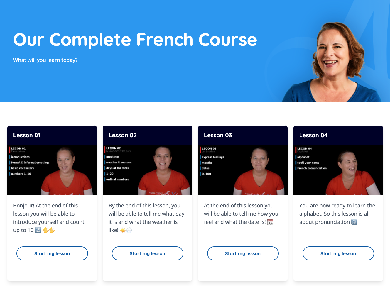 What's in my Online French Courses?