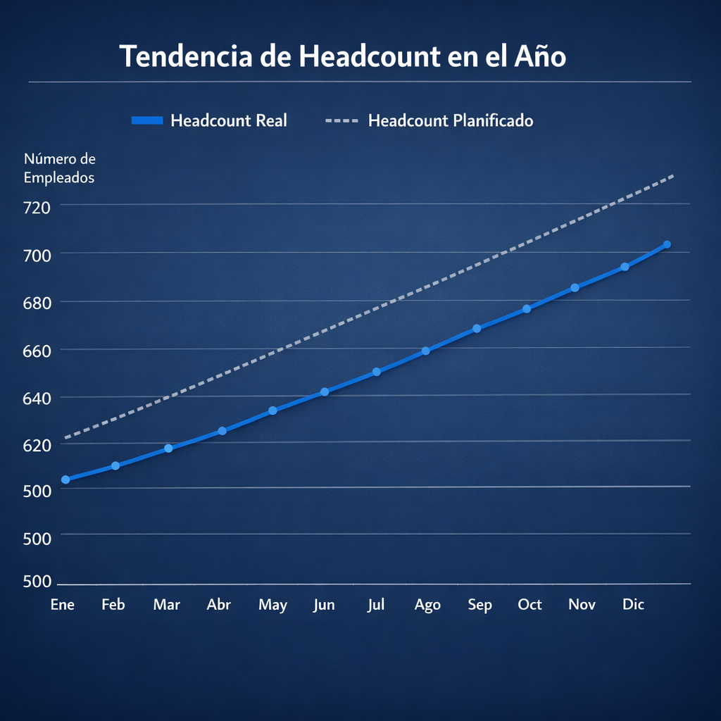 Visualizando el headcount: Ejemplos prácticos