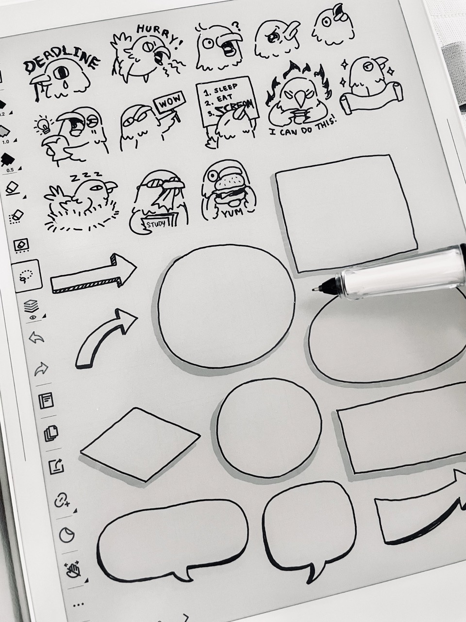 Introducing Supernote Stickers! - by atisumuffin