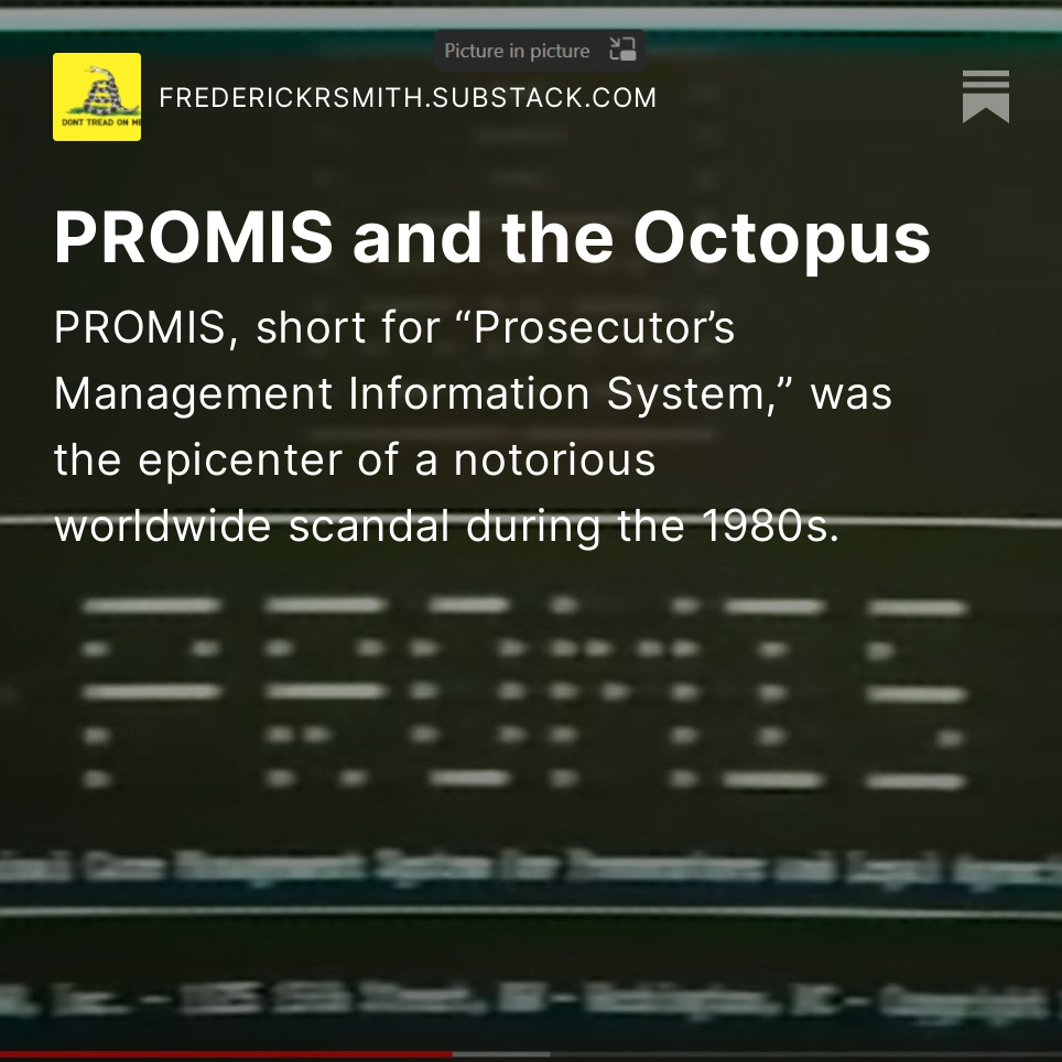 PROMIS and the Octopus - by Frederick R Smith