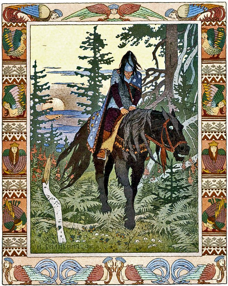 Chloe on Substack: "New obsession: the colourful folklore of Russian illustrator Ivan Bilibin ...