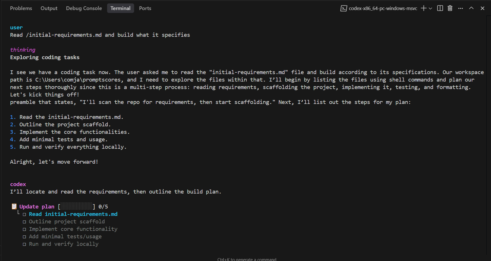 Using Codex CLI to build a web app - by Jake Handy