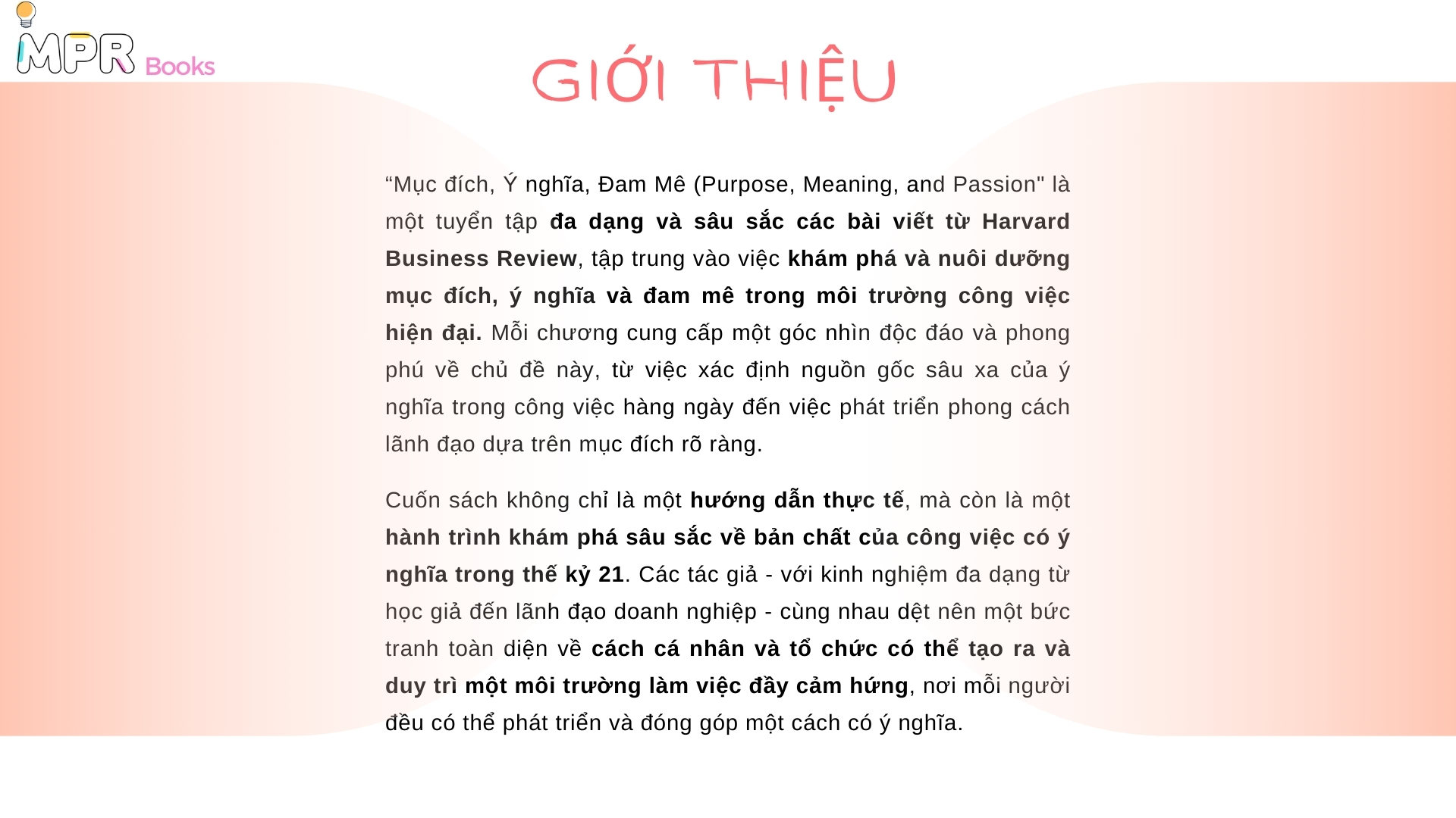 Tóm tắt sách "PURPOSE, MEANING, AND PASSION - HBR Emotional ...