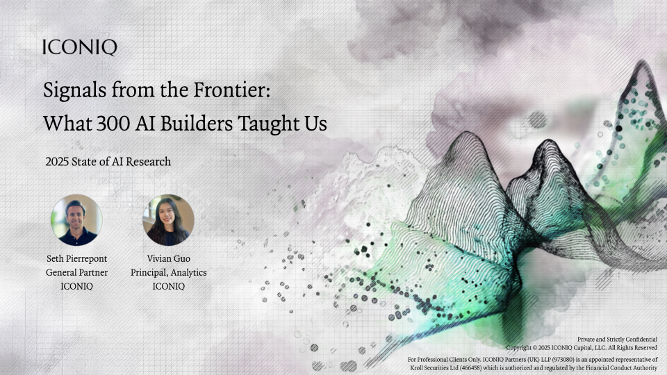 Happening Now: ICONIQ Debuts Annual ‘State of AI Research' Report at the Cerebral Valley AI ...