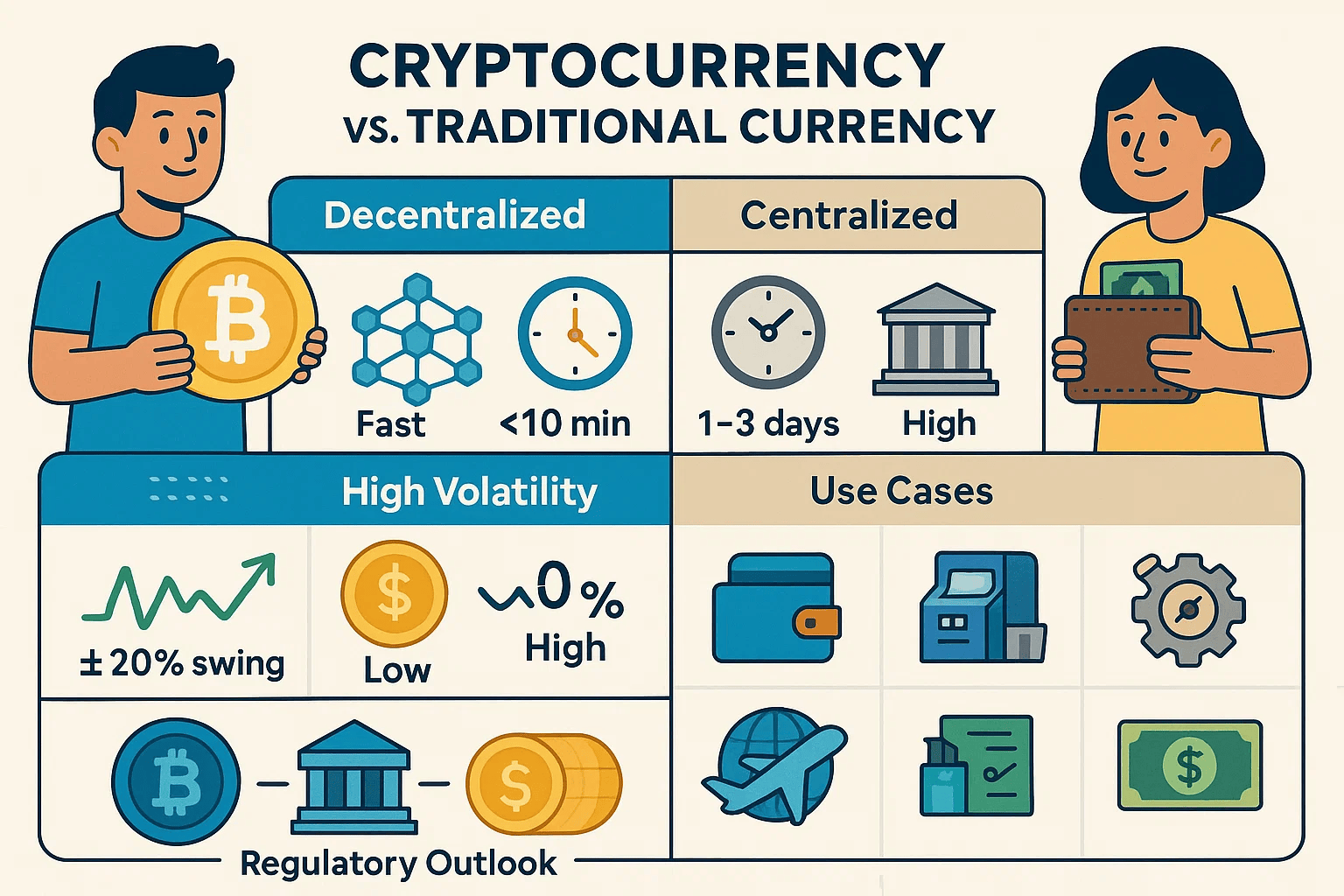 What Is Cryptocurrency vs. Traditional Currency? A Complete Comparison