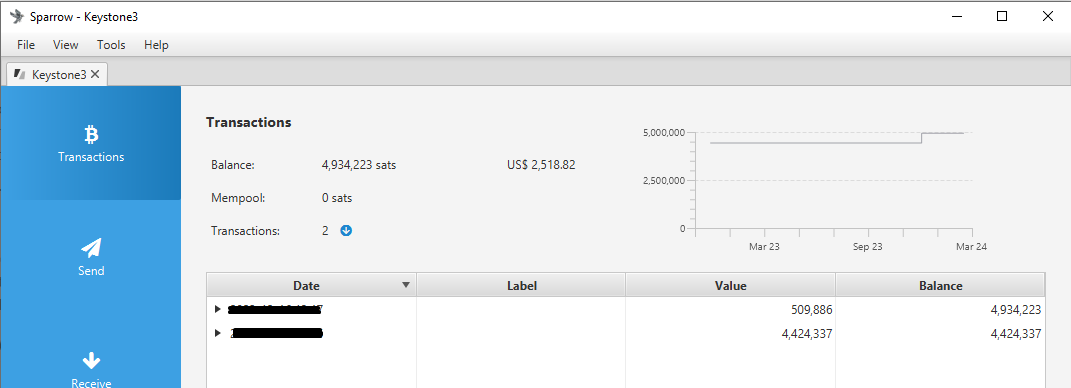 🐦Sparrow Wallet 🐦 - by Jay - Crypto101 - Crypto 101