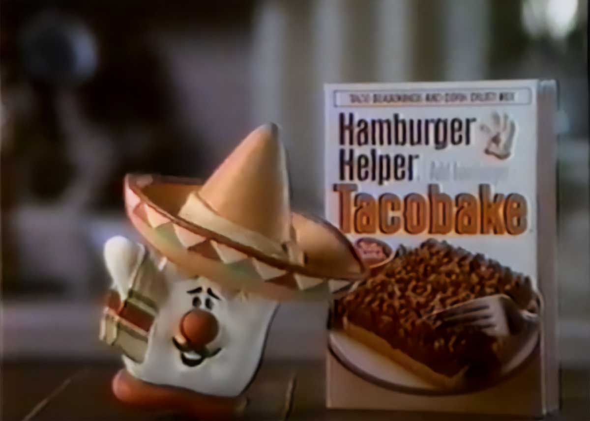 Hamburger Helper Taco and Pizza Bake - The Retroist