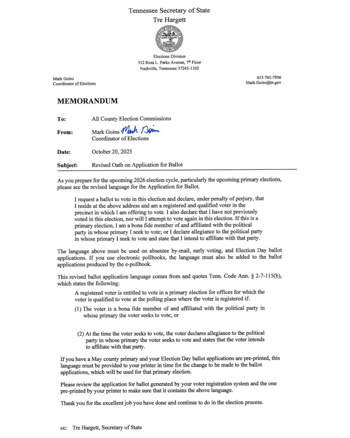 Tennessee Primary Voting Rules Explained: Party Registration, Mark ...