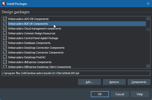 Borland Database Engine (BDE) Alternative Guide, corrections