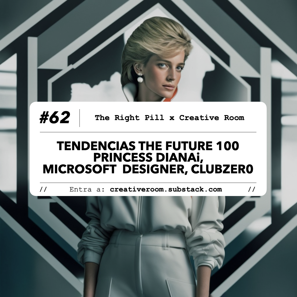 The Right Pill #62: The Future 100, Princess DIANAi, Microsoft Designer.