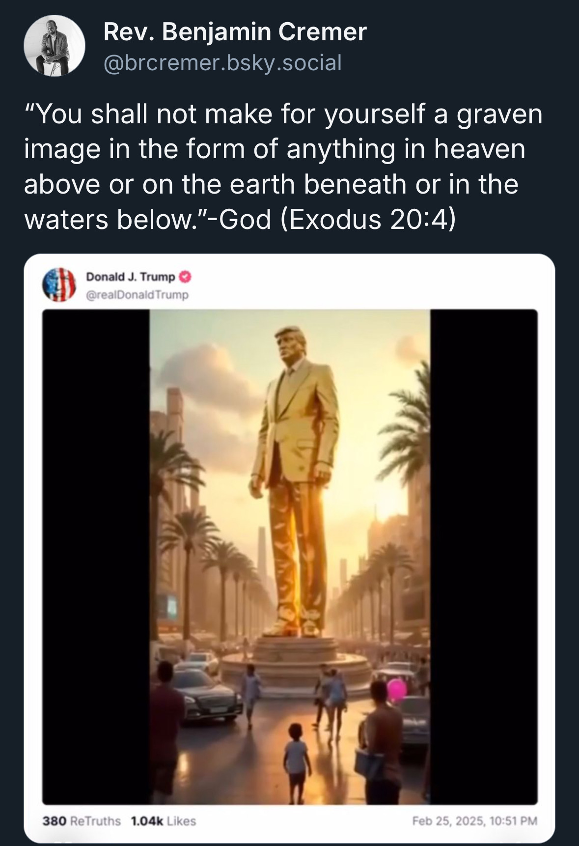 Rev. Benjamin R. Cremer on Substack: "This was from a deeply disturbing ...